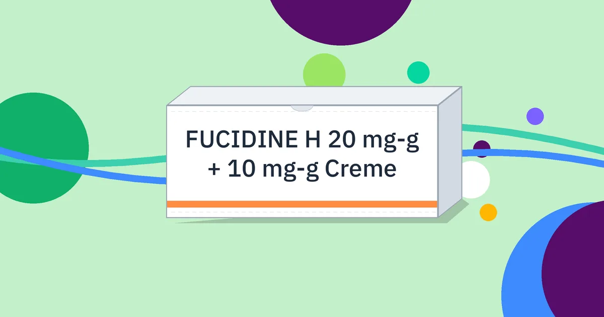 Symbolbild: Packung mit der Aufschrift FUCIDINE H 20 mg-g + 10 mg-g Creme (PZN 18197836) – Verfügbarkeit und Bezug in Apotheken in Frankfurt am Main