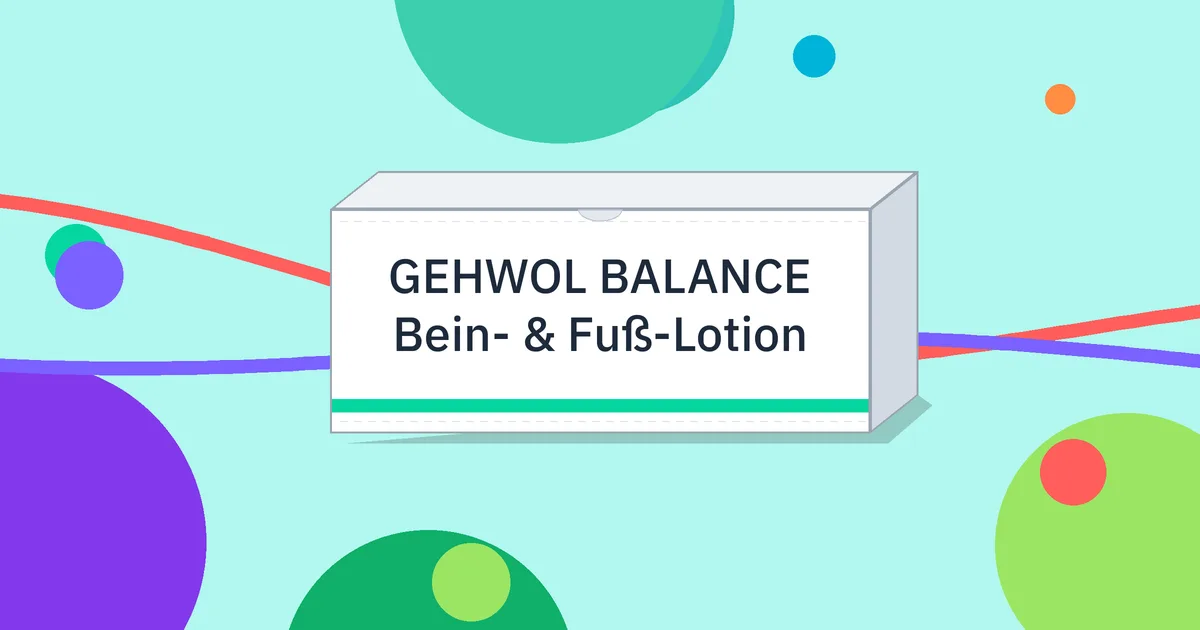 Symbolbild: Packung mit der Aufschrift GEHWOL BALANCE Bein- & Fuß-Lotion (PZN 16528051) – Verfügbarkeit und Bezug in Apotheken in Frankfurt am Main