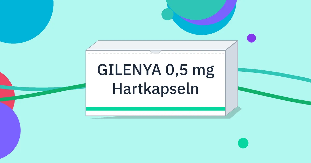 Symbolbild: Packung mit der Aufschrift GILENYA 0,5 mg Hartkapseln (PZN 18485883) – Verfügbarkeit und Bezug in Apotheken in Frankfurt am Main