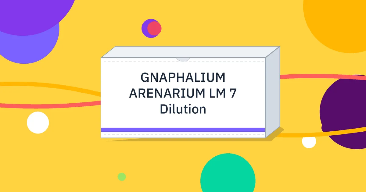 Symbolbild: Packung mit der Aufschrift GNAPHALIUM ARENARIUM LM 7 Dilution (PZN 13544606) – Verfügbarkeit und Bezug in Apotheken in Frankfurt am Main