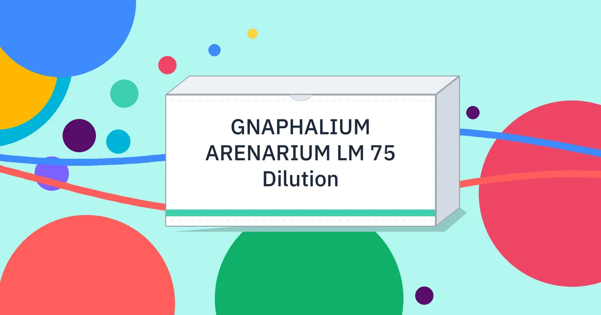 Symbolbild: Packung mit der Aufschrift GNAPHALIUM ARENARIUM LM 75 Dilution (PZN 13544925) – Verfügbarkeit und Bezug in Apotheken in Frankfurt am Main