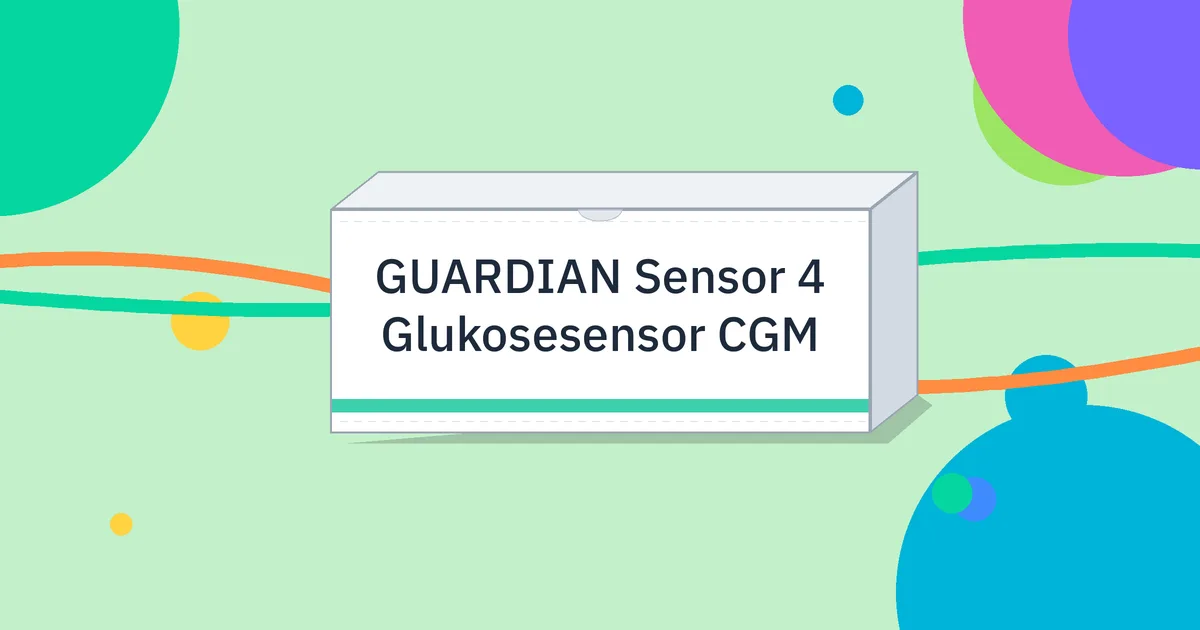 Symbolbild: Packung mit der Aufschrift GUARDIAN Sensor 4 Glukosesensor CGM (PZN 18494764) – Verfügbarkeit und Bezug in Apotheken in Frankfurt am Main