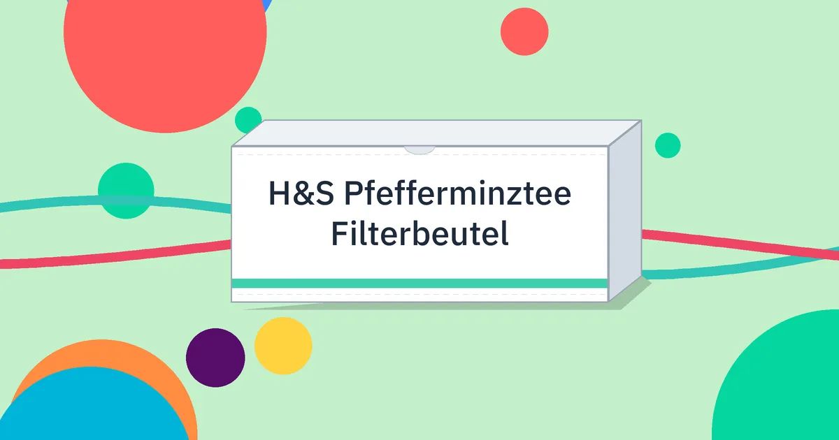 Symbolbild: Packung mit der Aufschrift H&S Pfefferminztee Filterbeutel (PZN 02070393) – Verfügbarkeit und Bezug in Apotheken in Frankfurt am Main