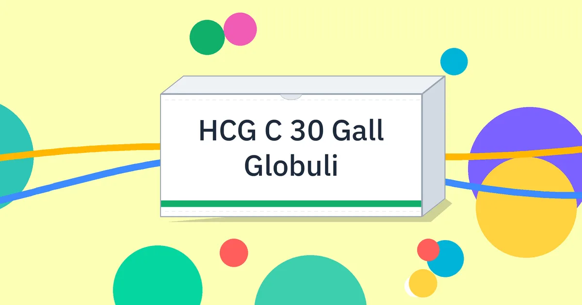 Symbolbild: Packung mit der Aufschrift HCG C 30 Gall Globuli (PZN 14184794) – Verfügbarkeit und Bezug in Apotheken in Frankfurt am Main