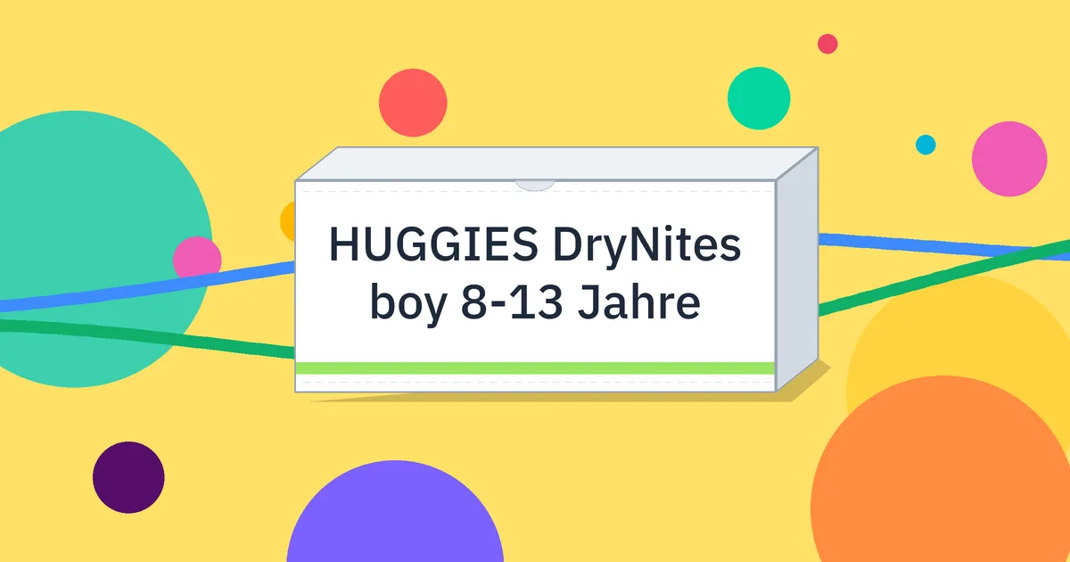 Symbolbild: Packung mit der Aufschrift HUGGIES DryNites boy 8-13 Jahre (PZN 20135297) – Verfügbarkeit und Bezug in Apotheken in Frankfurt am Main