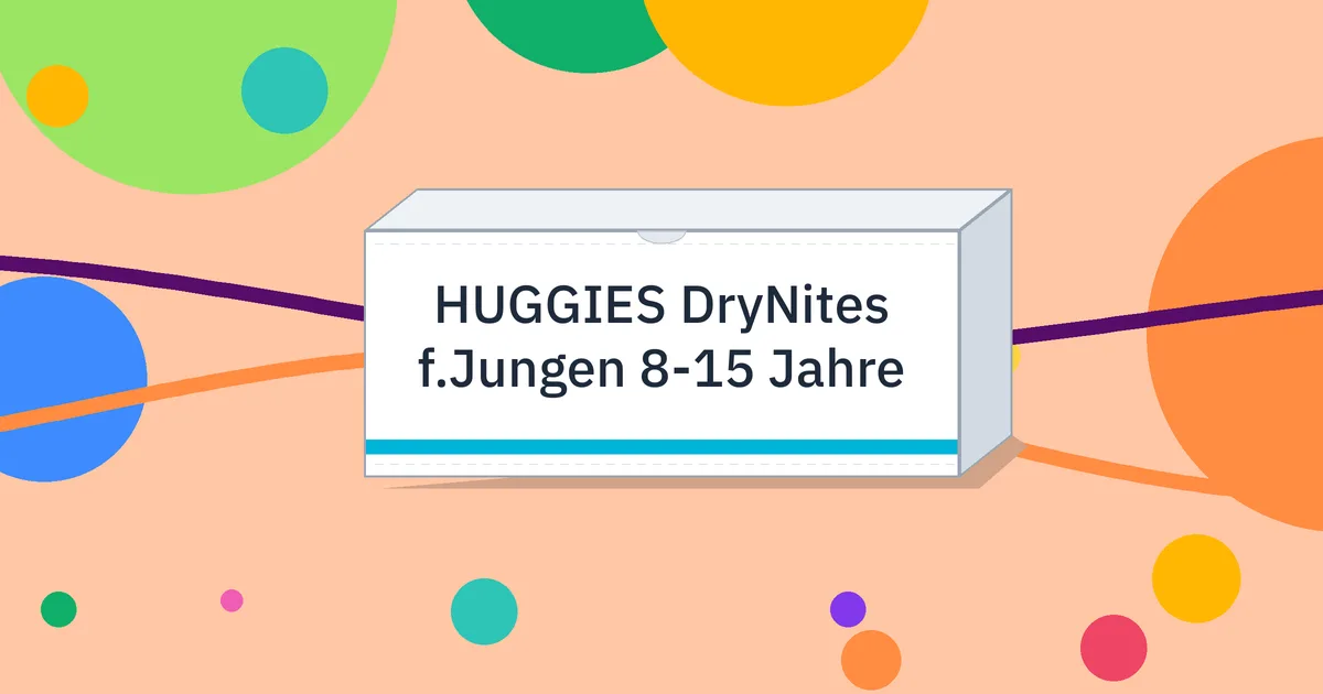 Symbolbild: Packung mit der Aufschrift HUGGIES DryNites f.Jungen 8-15 Jahre (PZN 01333910) – Verfügbarkeit und Bezug in Apotheken in Frankfurt am Main