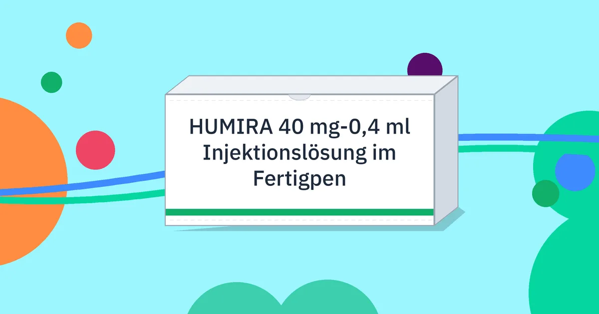 Symbolbild: Packung mit der Aufschrift HUMIRA 40 mg-0,4 ml Injektionslösung im Fertigpen (PZN 15625651) – Verfügbarkeit und Bezug in Apotheken in Frankfurt am Main