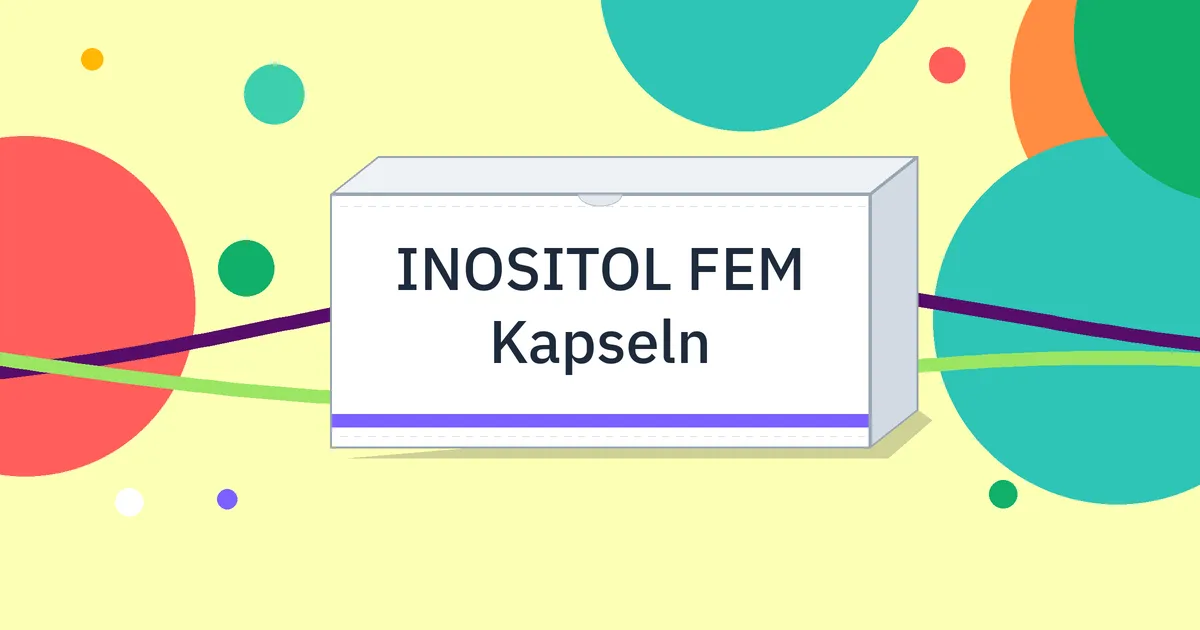 Symbolbild: Packung mit der Aufschrift INOSITOL FEM Kapseln (PZN 17823177) – Verfügbarkeit und Bezug in Apotheken in Frankfurt am Main