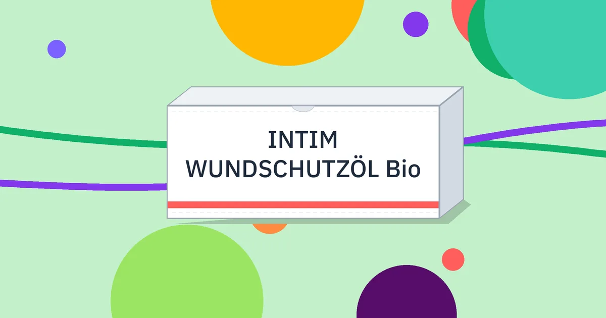 Symbolbild: Packung mit der Aufschrift INTIM WUNDSCHUTZÖL Bio (PZN 19975804) – Verfügbarkeit und Bezug in Apotheken in Frankfurt am Main