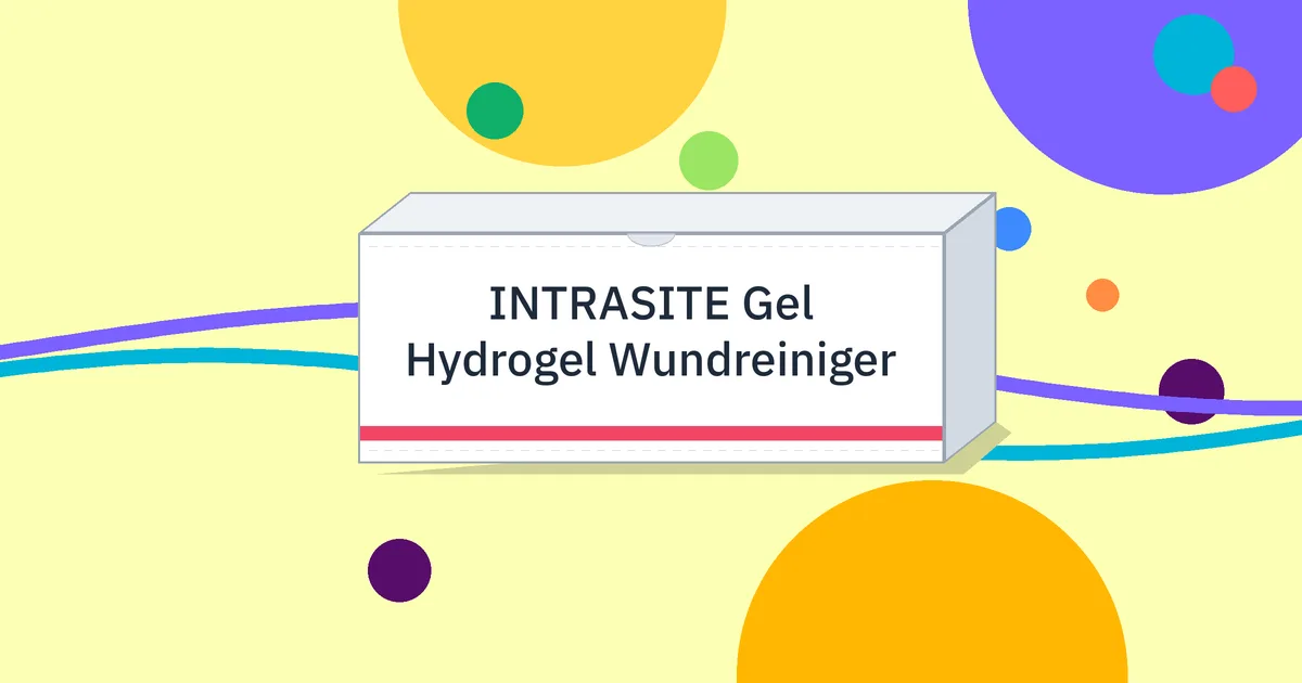 Symbolbild: Packung mit der Aufschrift INTRASITE Gel Hydrogel Wundreiniger (PZN 03003950) – Verfügbarkeit und Bezug in Apotheken in Frankfurt am Main