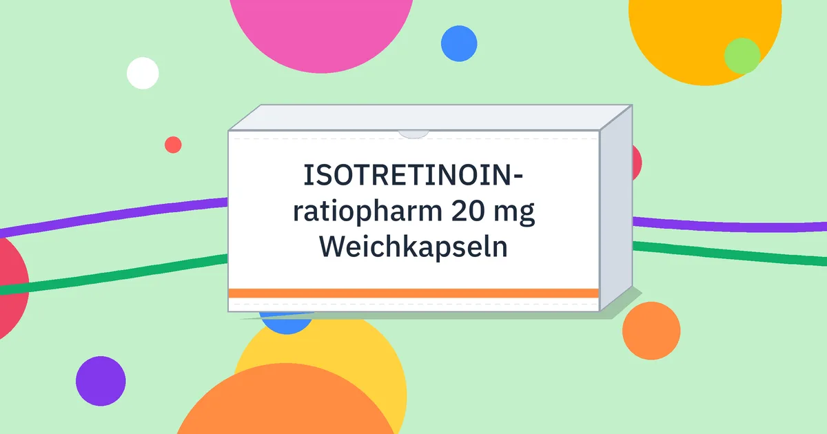 Symbolbild: Packung mit der Aufschrift ISOTRETINOIN-ratiopharm 20 mg Weichkapseln (PZN 04478678) – Verfügbarkeit und Bezug in Apotheken in Frankfurt am Main