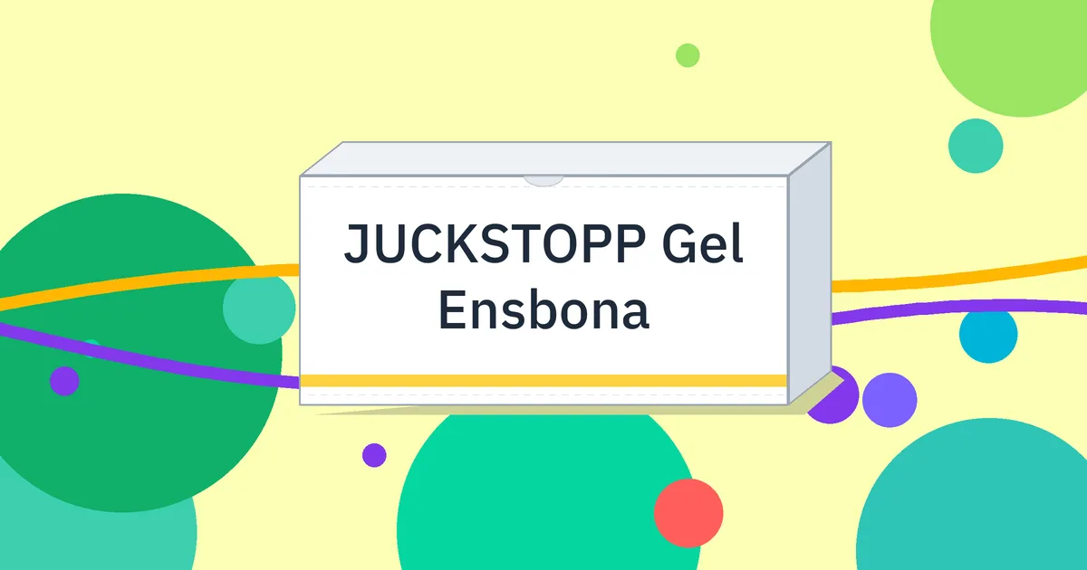 Symbolbild: Packung mit der Aufschrift JUCKSTOPP Gel Ensbona (PZN 19856695) – Verfügbarkeit und Bezug in Apotheken in Frankfurt am Main