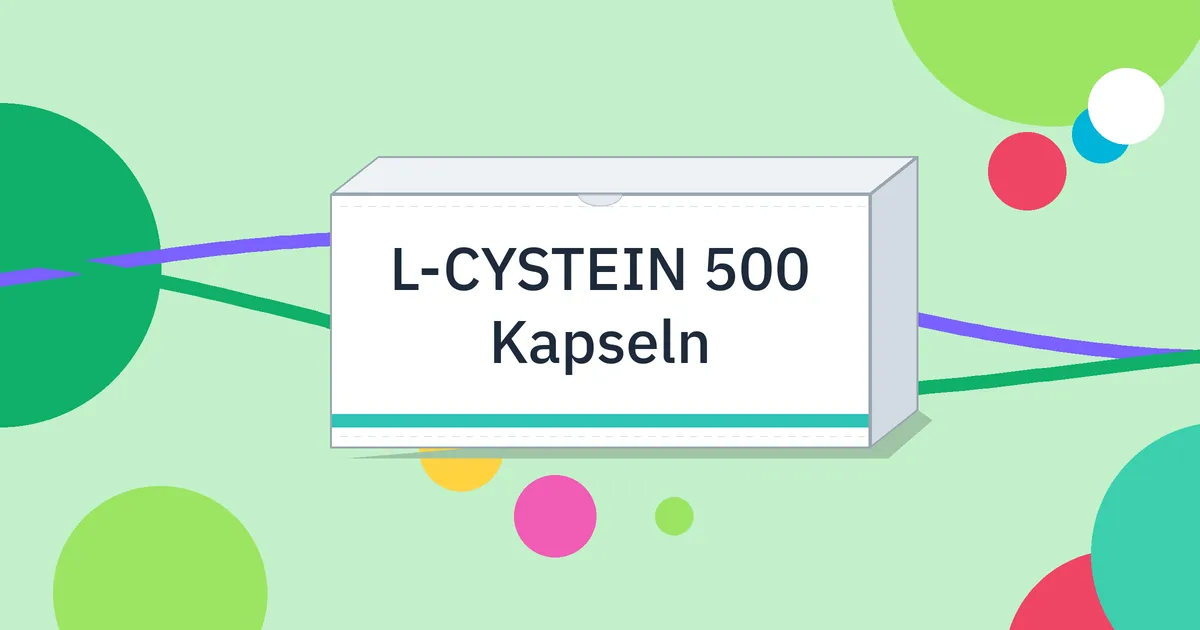 Symbolbild: Packung mit der Aufschrift L-CYSTEIN 500 Kapseln (PZN 03081128) – Verfügbarkeit und Bezug in Apotheken in Frankfurt am Main