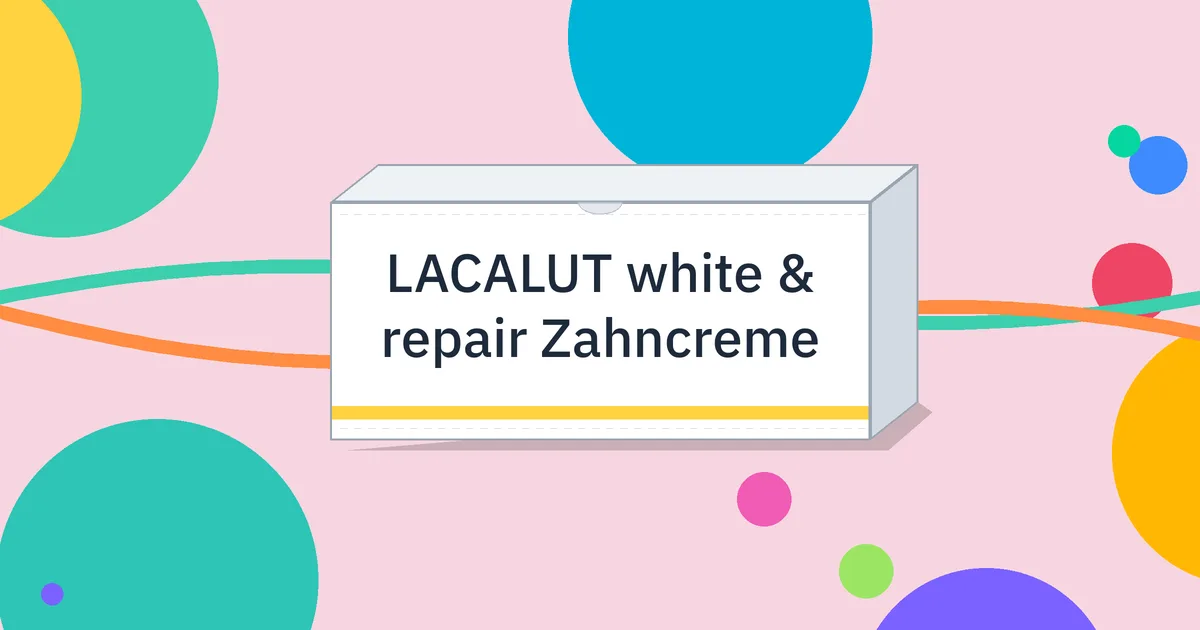 Symbolbild: Packung mit der Aufschrift LACALUT white & repair Zahncreme (PZN 04387912) – Verfügbarkeit und Bezug in Apotheken in Frankfurt am Main