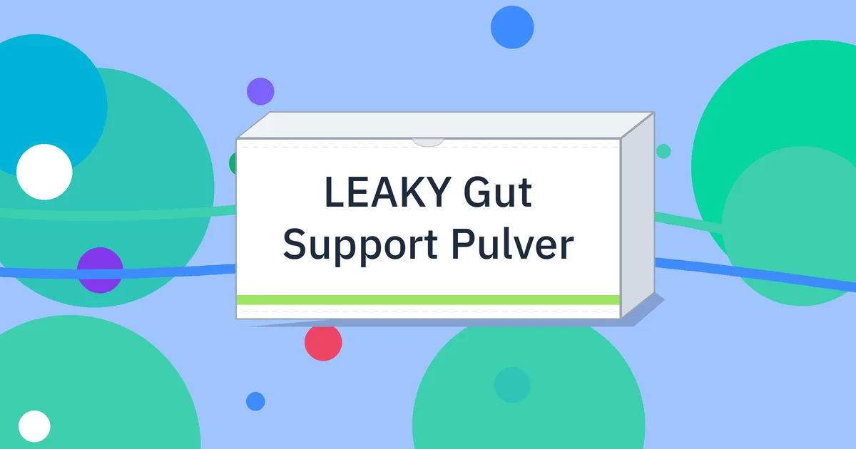 Symbolbild: Packung mit der Aufschrift LEAKY Gut Support Pulver (PZN 20834233) – Verfügbarkeit und Bezug in Apotheken in Frankfurt am Main
