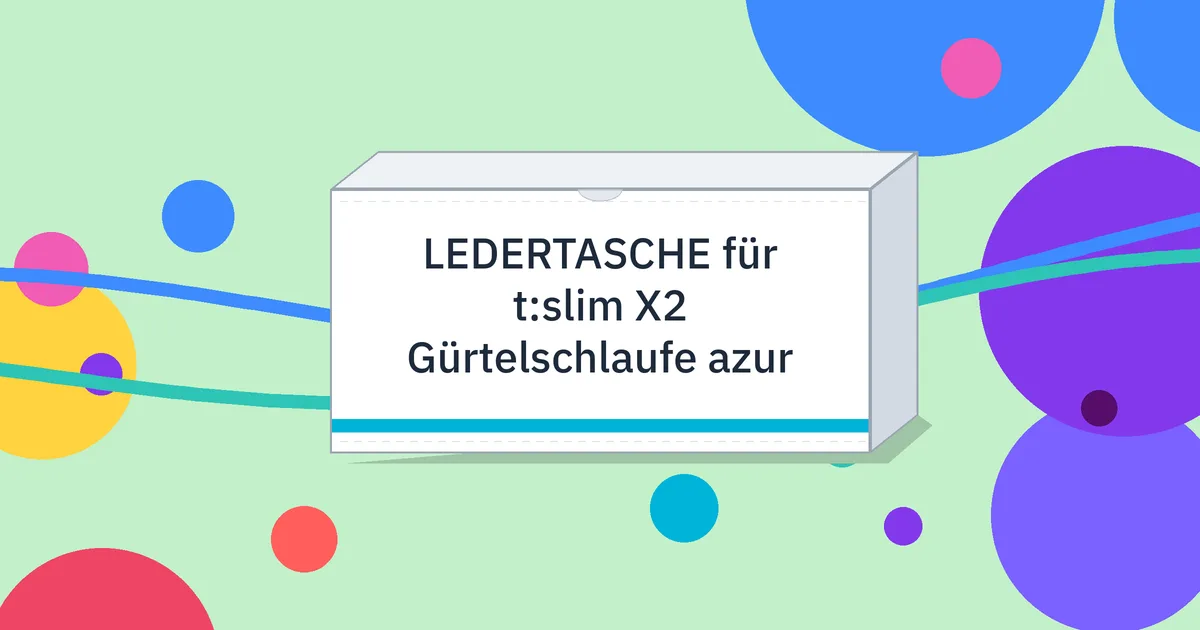 Symbolbild: Packung mit der Aufschrift LEDERTASCHE für t:slim X2 Gürtelschlaufe azur (PZN 17837802) – Verfügbarkeit und Bezug in Apotheken in Frankfurt am Main