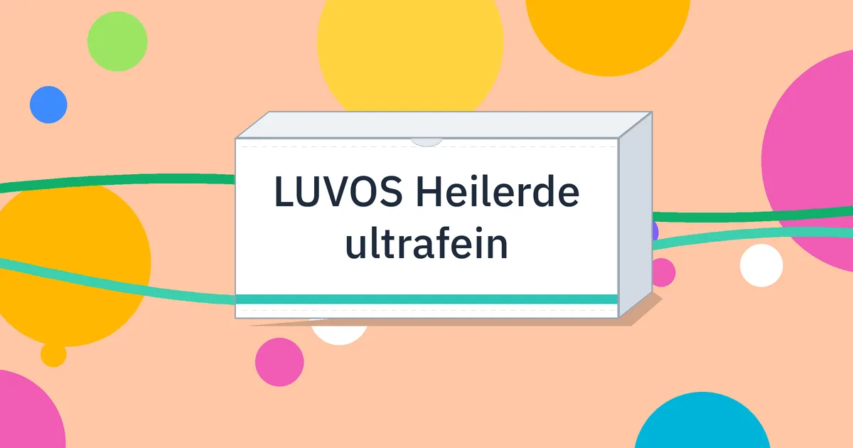 Symbolbild: Packung mit der Aufschrift LUVOS Heilerde ultrafein (PZN 05039389) – Verfügbarkeit und Bezug in Apotheken in Frankfurt am Main