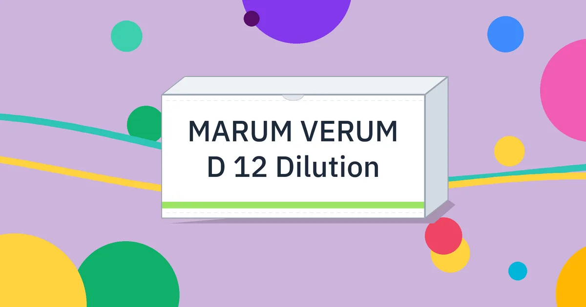 Symbolbild: Packung mit der Aufschrift MARUM VERUM D 12 Dilution (PZN 07173755) – Verfügbarkeit und Bezug in Apotheken in Frankfurt am Main