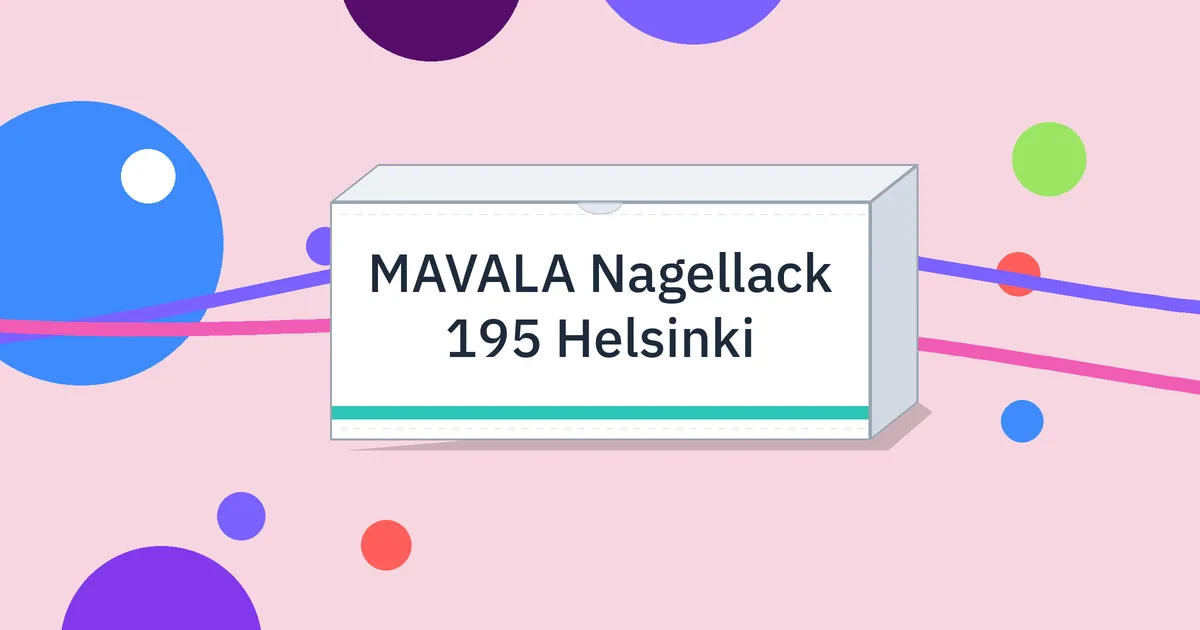 Symbolbild: Packung mit der Aufschrift MAVALA Nagellack 195 Helsinki (PZN 20124307) – Verfügbarkeit und Bezug in Apotheken in Frankfurt am Main
