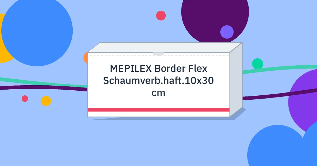 Symbolbild: Packung mit der Aufschrift MEPILEX Border Flex Schaumverb.haft.10x30 cm (PZN 19667161) – Verfügbarkeit und Bezug in Apotheken in Frankfurt am Main