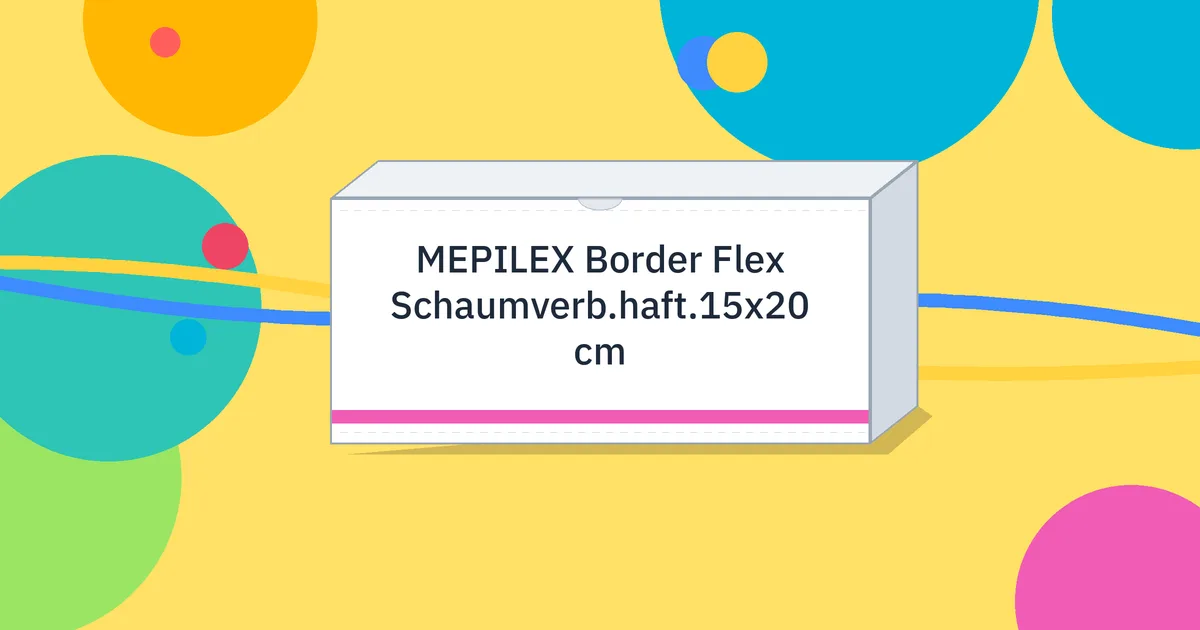 Symbolbild: Packung mit der Aufschrift MEPILEX Border Flex Schaumverb.haft.15x20 cm (PZN 19667149) – Verfügbarkeit und Bezug in Apotheken in Frankfurt am Main
