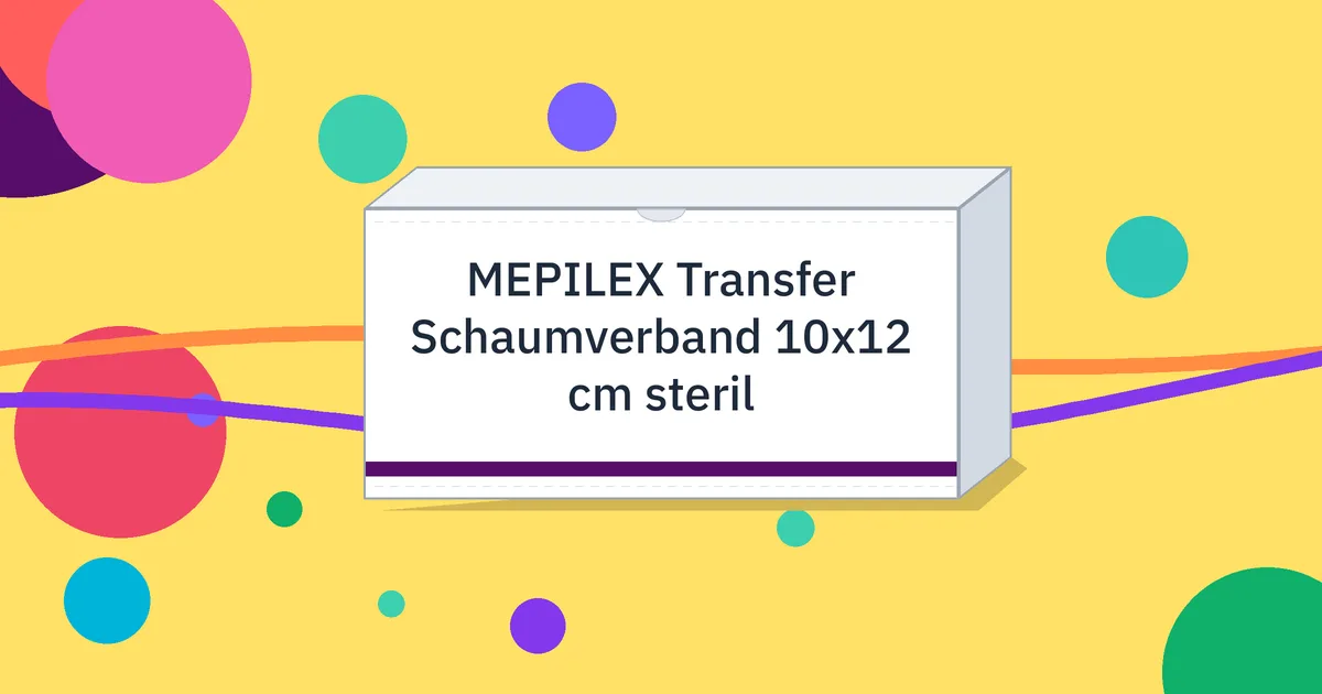 Symbolbild: Packung mit der Aufschrift MEPILEX Transfer Schaumverband 10x12 cm steril (PZN 17434866) – Verfügbarkeit und Bezug in Apotheken in Frankfurt am Main