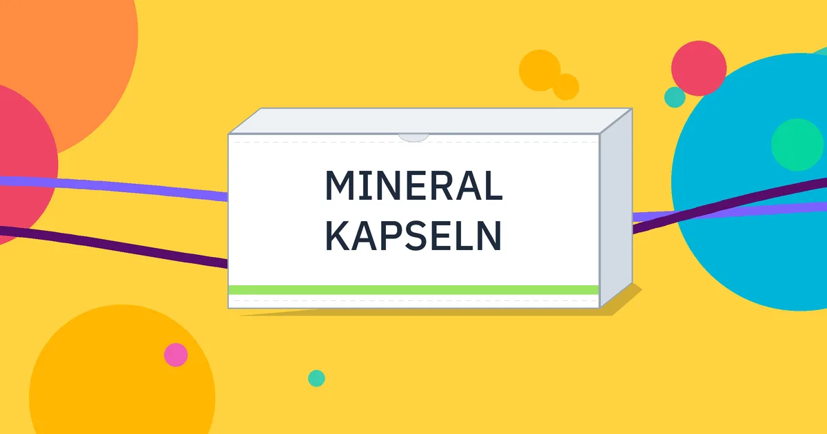Symbolbild: Packung mit der Aufschrift MINERAL KAPSELN (PZN 18821660) – Verfügbarkeit und Bezug in Apotheken in Frankfurt am Main
