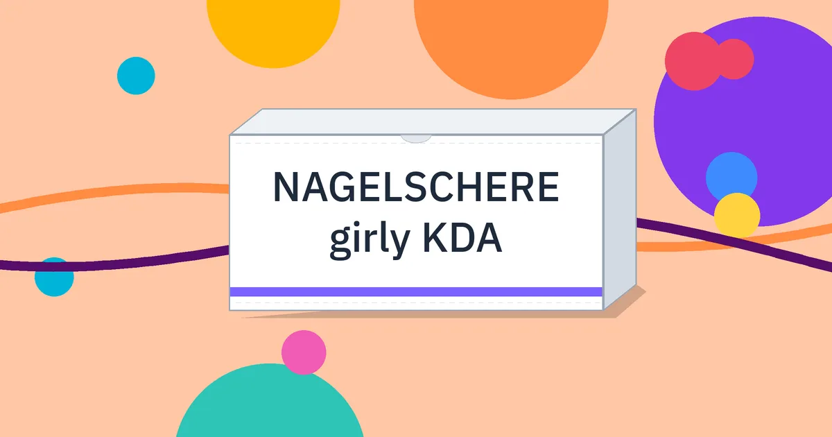 Symbolbild: Packung mit der Aufschrift NAGELSCHERE girly KDA (PZN 09702614) – Verfügbarkeit und Bezug in Apotheken in Frankfurt am Main
