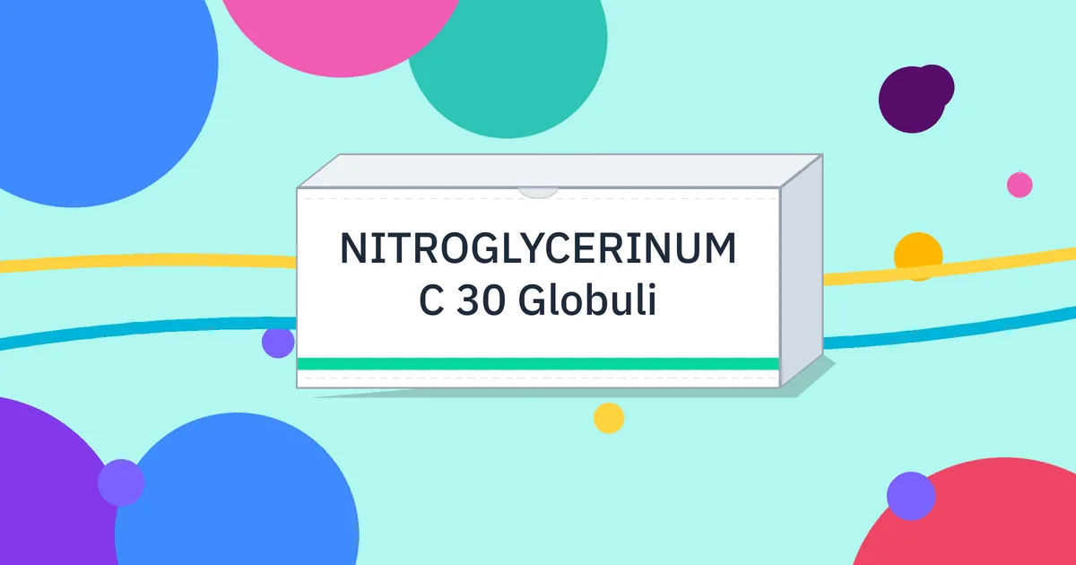 Symbolbild: Packung mit der Aufschrift NITROGLYCERINUM C 30 Globuli (PZN 19685532) – Verfügbarkeit und Bezug in Apotheken in Frankfurt am Main