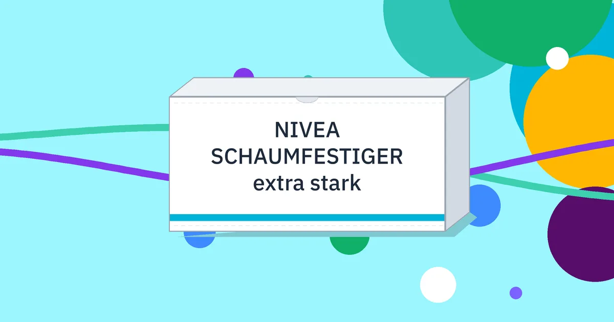 Symbolbild: Packung mit der Aufschrift NIVEA SCHAUMFESTIGER extra stark (PZN 11326785) – Verfügbarkeit und Bezug in Apotheken in Frankfurt am Main