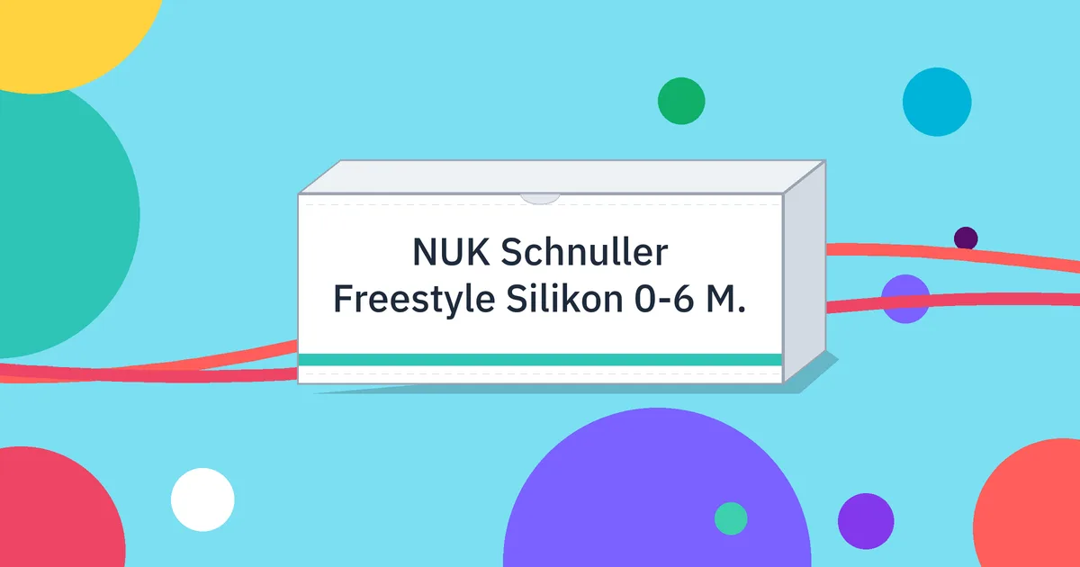 Symbolbild: Packung mit der Aufschrift NUK Schnuller Freestyle Silikon 0-6 M. (PZN 12576254) – Verfügbarkeit und Bezug in Apotheken in Frankfurt am Main