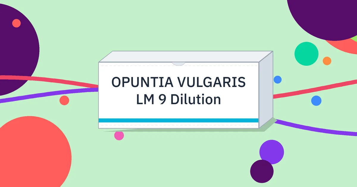 Symbolbild: Packung mit der Aufschrift OPUNTIA VULGARIS LM 9 Dilution (PZN 13627545) – Verfügbarkeit und Bezug in Apotheken in Frankfurt am Main
