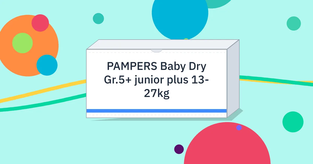 Symbolbild: Packung mit der Aufschrift PAMPERS Baby Dry Gr.5+ junior plus 13-27kg (PZN 09519318) – Verfügbarkeit und Bezug in Apotheken in Frankfurt am Main
