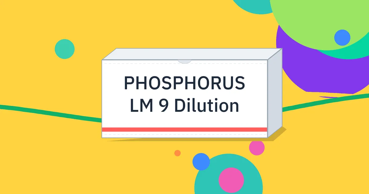 Symbolbild: Packung mit der Aufschrift PHOSPHORUS LM 9 Dilution (PZN 13034012) – Verfügbarkeit und Bezug in Apotheken in Frankfurt am Main