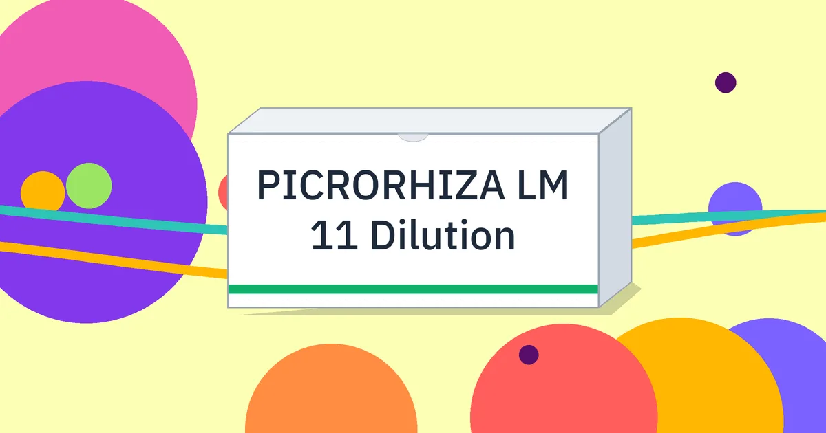 Symbolbild: Packung mit der Aufschrift PICRORHIZA LM 11 Dilution (PZN 13641568) – Verfügbarkeit und Bezug in Apotheken in Frankfurt am Main