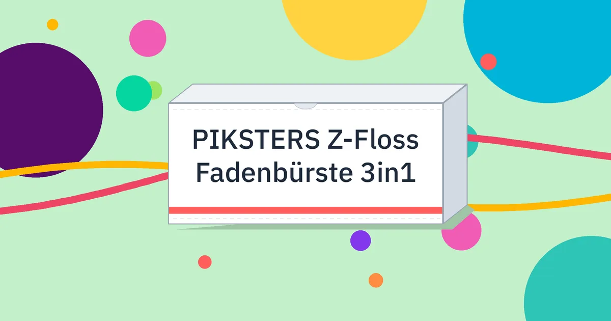 Symbolbild: Packung mit der Aufschrift PIKSTERS Z-Floss Fadenbürste 3in1 (PZN 20186946) – Verfügbarkeit und Bezug in Apotheken in Frankfurt am Main
