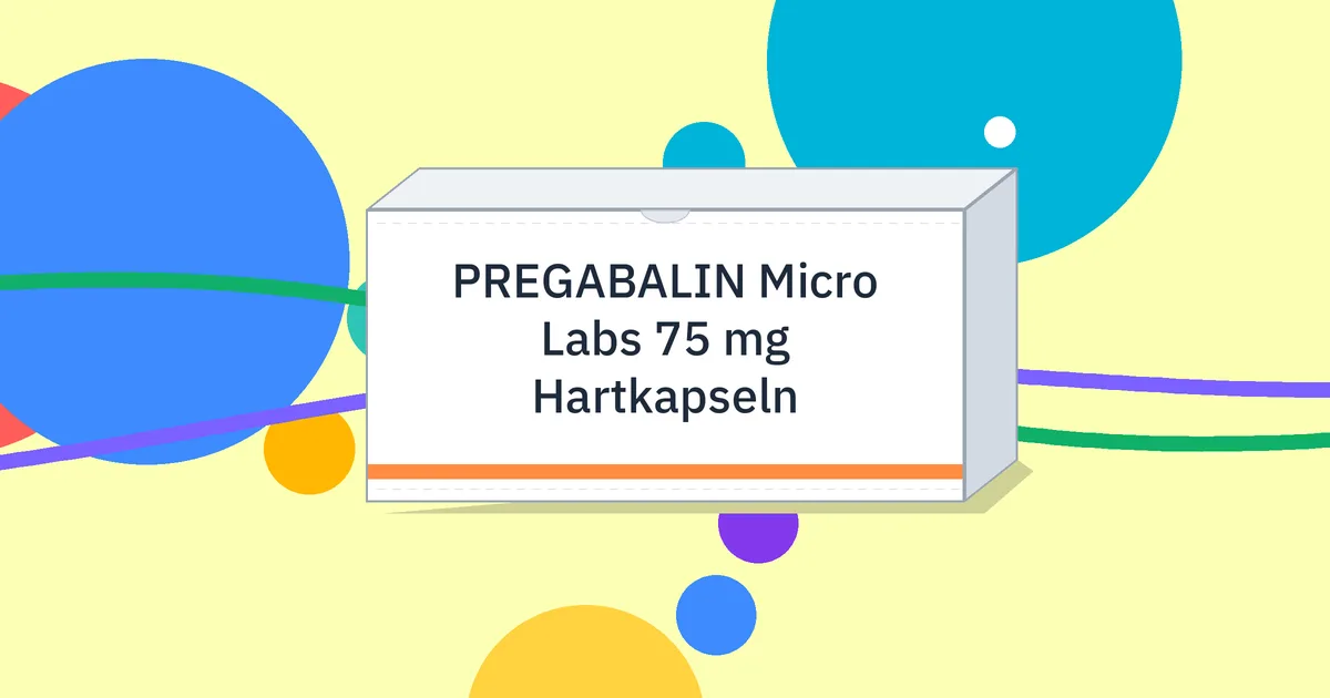 Symbolbild: Packung mit der Aufschrift PREGABALIN Micro Labs 75 mg Hartkapseln (PZN 19377463) – Verfügbarkeit und Bezug in Apotheken in Frankfurt am Main