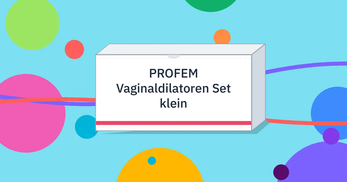Symbolbild: Packung mit der Aufschrift PROFEM Vaginaldilatoren Set klein (PZN 11673593) – Verfügbarkeit und Bezug in Apotheken in Frankfurt am Main