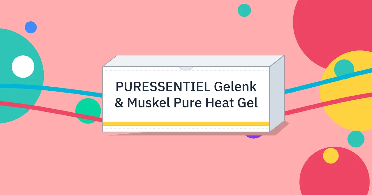 Symbolbild: Packung mit der Aufschrift PURESSENTIEL Gelenk & Muskel Pure Heat Gel (PZN 19274527) – Verfügbarkeit und Bezug in Apotheken in Frankfurt am Main