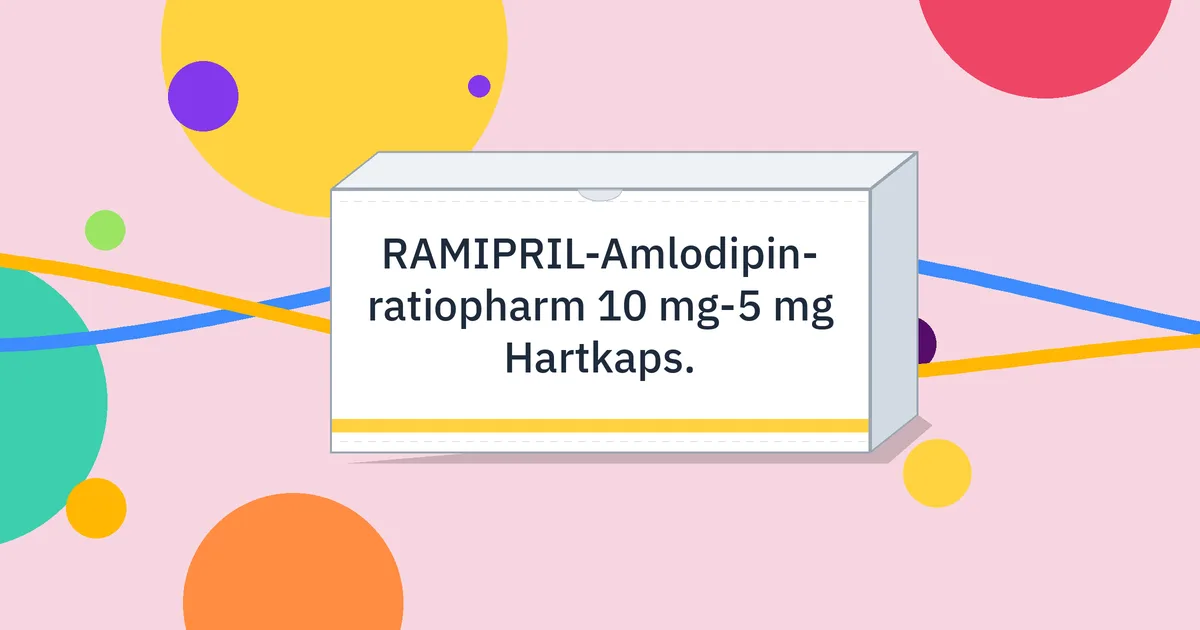 Symbolbild: Packung mit der Aufschrift RAMIPRIL-Amlodipin-ratiopharm 10 mg-5 mg Hartkaps. (PZN 13752807) – Verfügbarkeit und Bezug in Apotheken in Frankfurt am Main