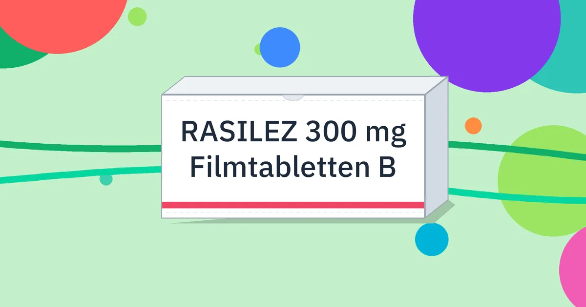 Symbolbild: Packung mit der Aufschrift RASILEZ 300 mg Filmtabletten B (PZN 09284418) – Verfügbarkeit und Bezug in Apotheken in Frankfurt am Main