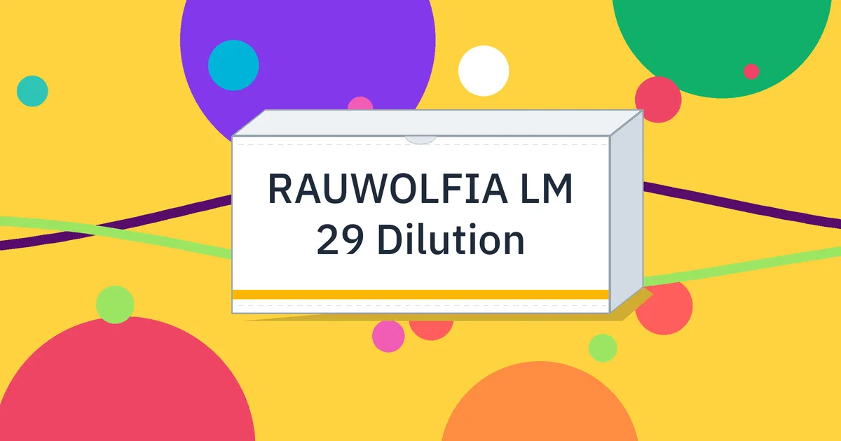 Symbolbild: Packung mit der Aufschrift RAUWOLFIA LM 29 Dilution (PZN 13046848) – Verfügbarkeit und Bezug in Apotheken in Frankfurt am Main