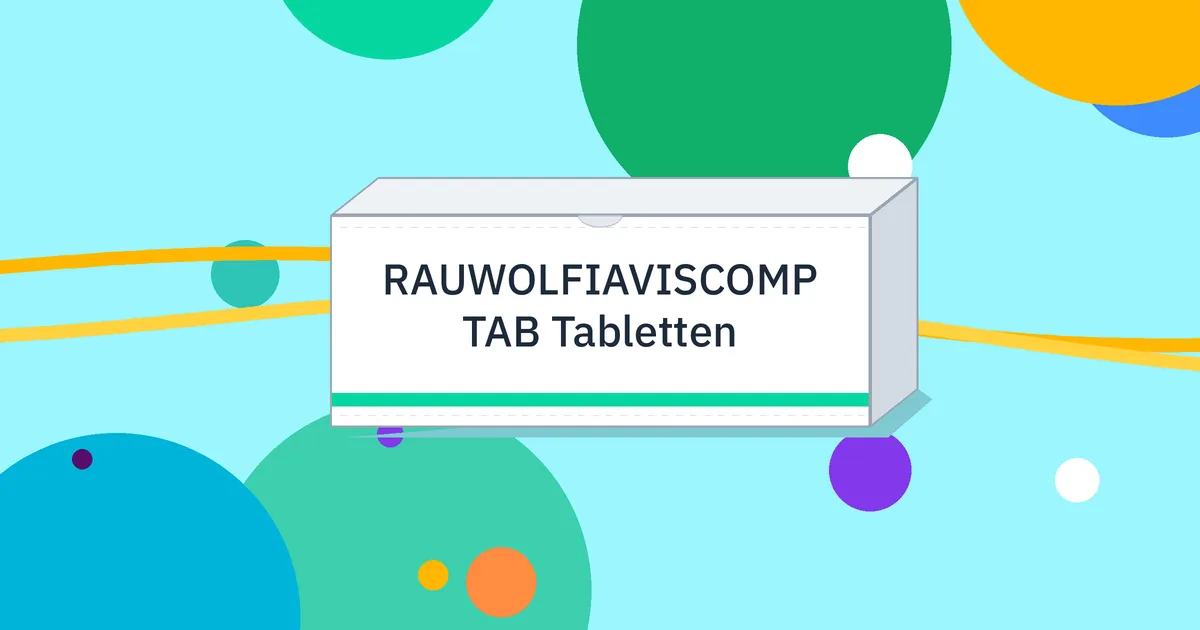 Symbolbild: Packung mit der Aufschrift RAUWOLFIAVISCOMP TAB Tabletten (PZN 04586155) – Verfügbarkeit und Bezug in Apotheken in Frankfurt am Main