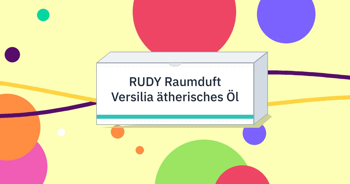 Symbolbild: Packung mit der Aufschrift RUDY Raumduft Versilia ätherisches Öl (PZN 19483981) – Verfügbarkeit und Bezug in Apotheken in Frankfurt am Main