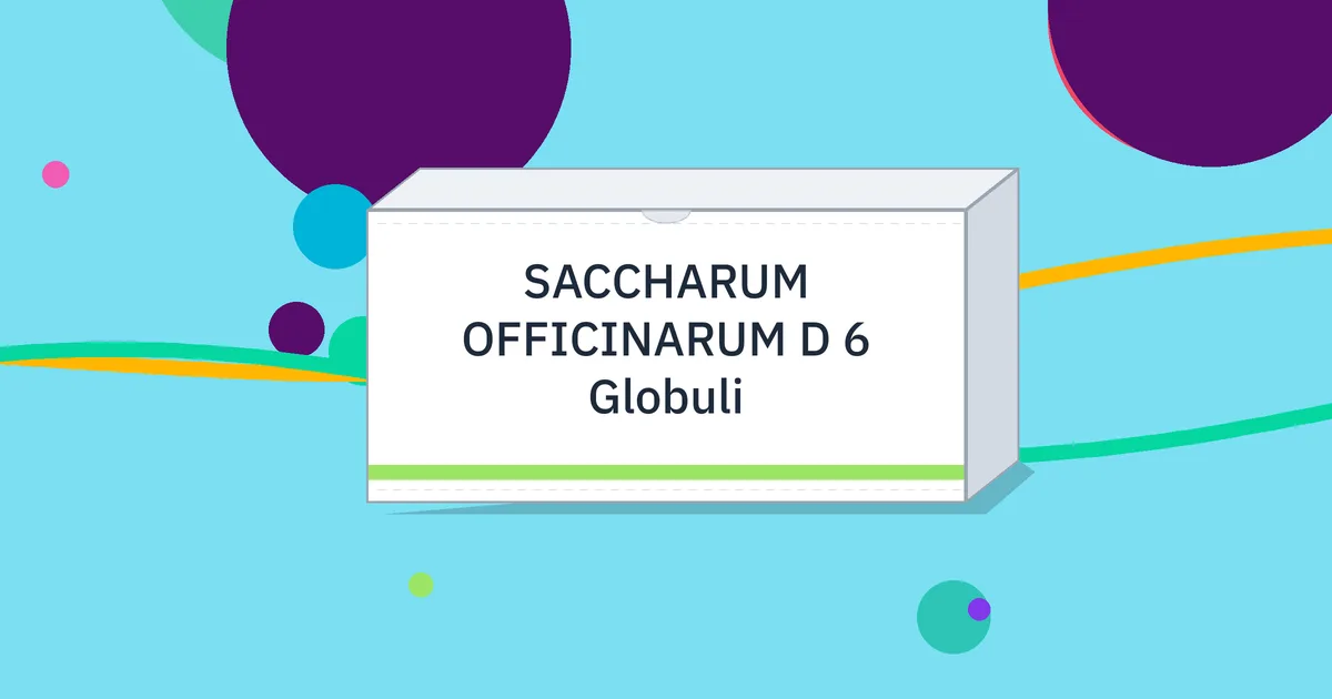 Symbolbild: Packung mit der Aufschrift SACCHARUM OFFICINARUM D 6 Globuli (PZN 16693689) – Verfügbarkeit und Bezug in Apotheken in Frankfurt am Main