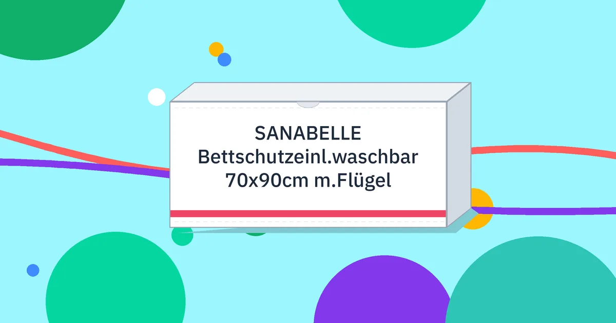 Symbolbild: Packung mit der Aufschrift SANABELLE Bettschutzeinl.waschbar 70x90cm m.Flügel (PZN 14023393) – Verfügbarkeit und Bezug in Apotheken in Frankfurt am Main