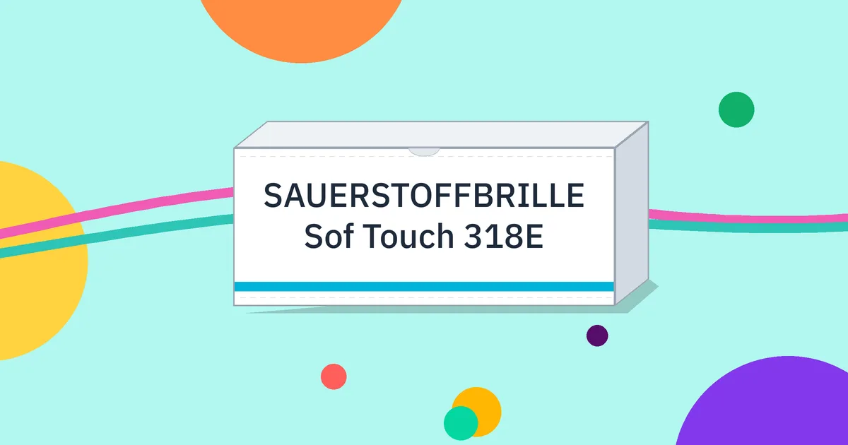 Symbolbild: Packung mit der Aufschrift SAUERSTOFFBRILLE Sof Touch 318E (PZN 01461602) – Verfügbarkeit und Bezug in Apotheken in Frankfurt am Main