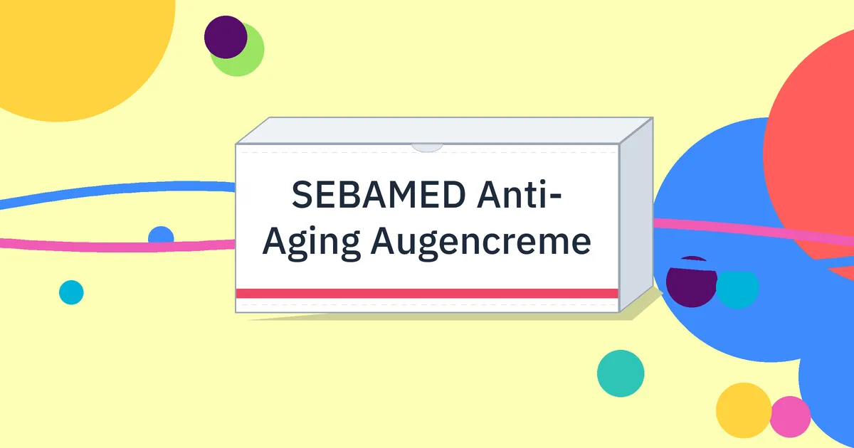 Symbolbild: Packung mit der Aufschrift SEBAMED Anti-Aging Augencreme (PZN 19186912) – Verfügbarkeit und Bezug in Apotheken in Frankfurt am Main