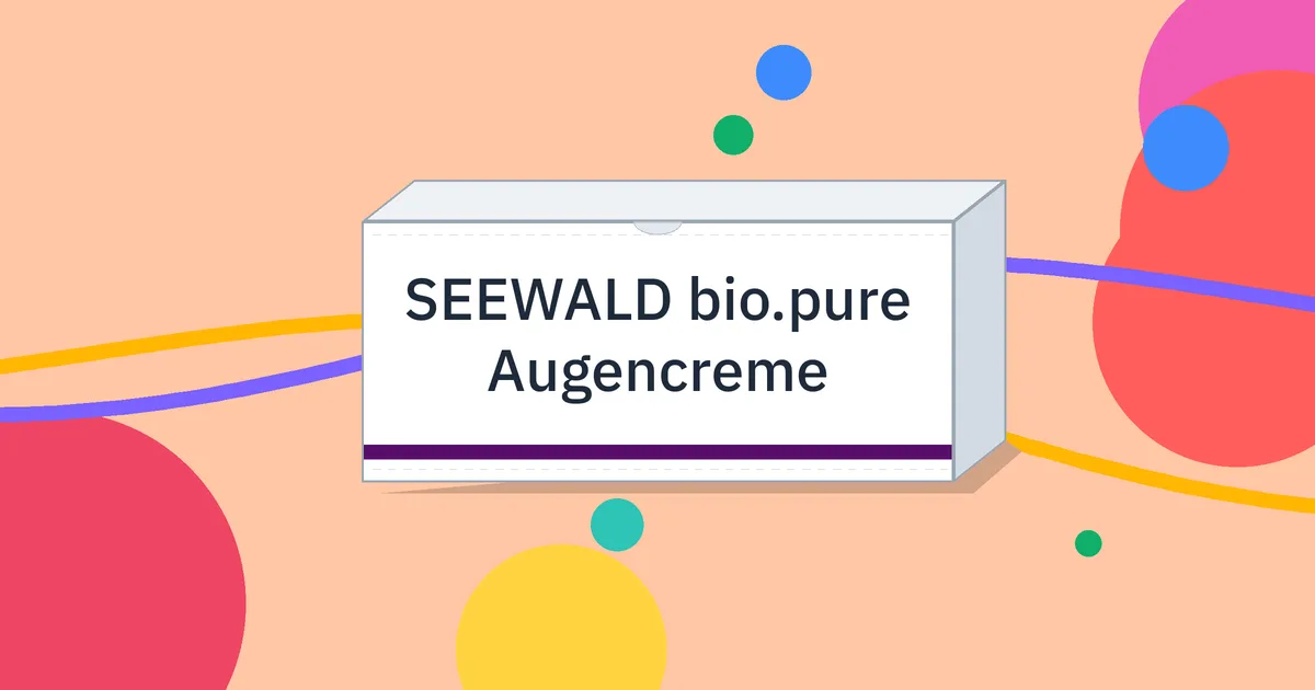 Symbolbild: Packung mit der Aufschrift SEEWALD bio.pure Augencreme (PZN 18304568) – Verfügbarkeit und Bezug in Apotheken in Frankfurt am Main