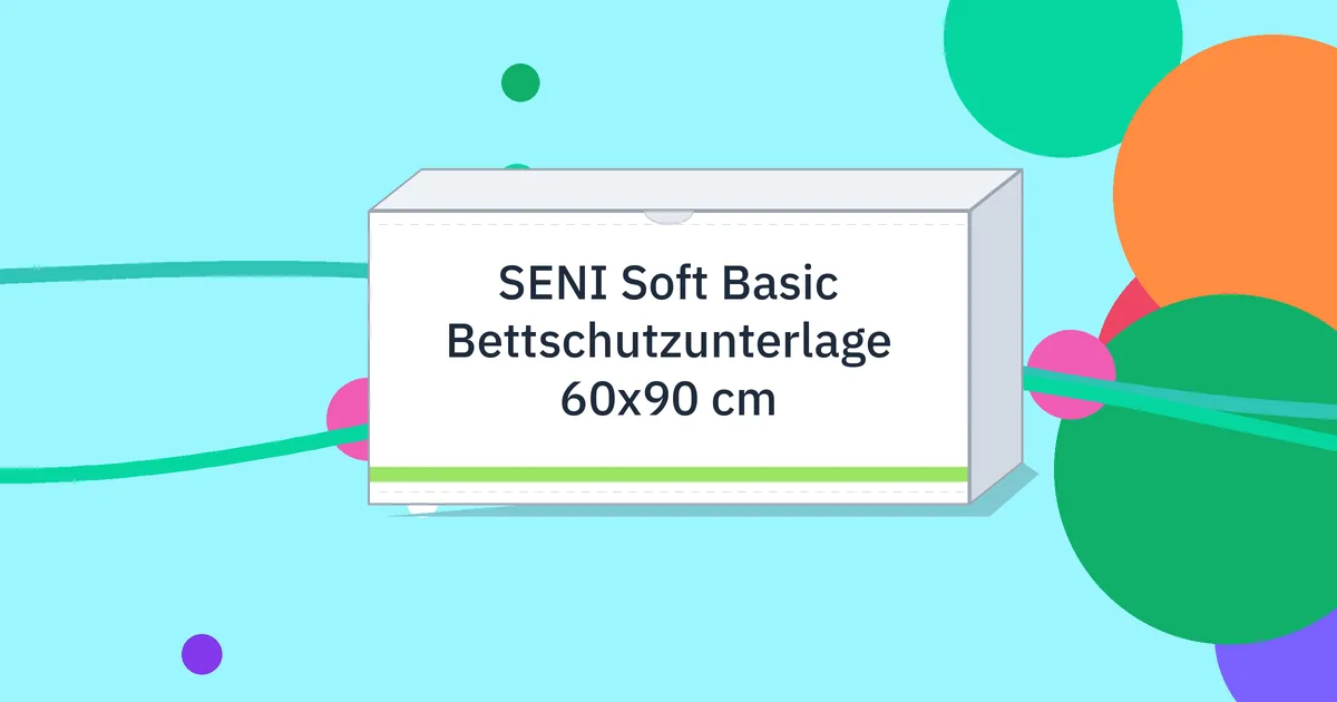 Symbolbild: Packung mit der Aufschrift SENI Soft Basic Bettschutzunterlage 60x90 cm (PZN 20023977) – Verfügbarkeit und Bezug in Apotheken in Frankfurt am Main